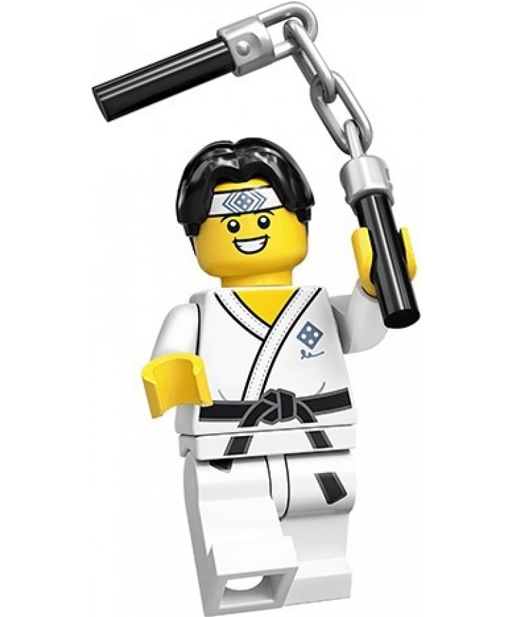 LEGO CMF Seri 20 71027 No:10 Martial Arts Boy Karate Kid